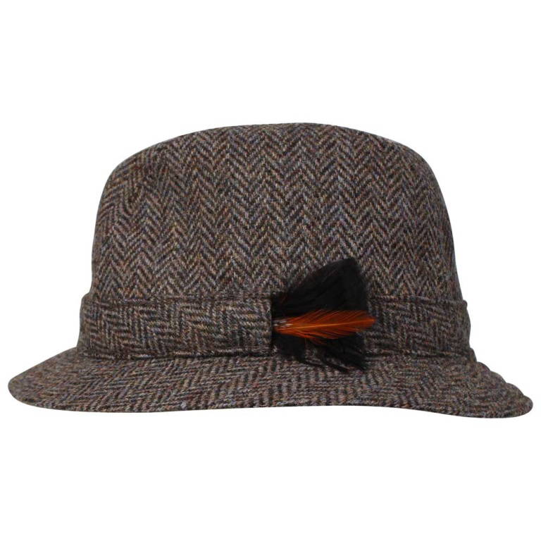 Harris Tweed Trilby Hat – Rheged Trilby | Rheged Hats and Caps